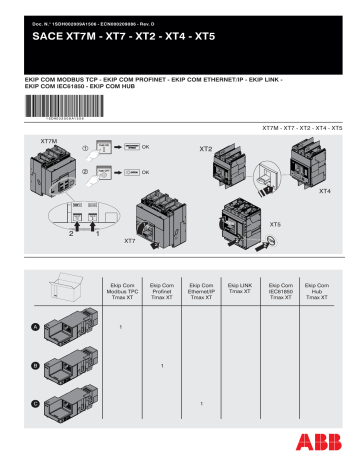 ABB EKIP COM MODBUS TCP - EKIP COM PROFINET - EKIP COM ETHERNET/IP - EKIP LINK - EKIP COM ...