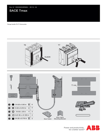 ABB Flange handle T6-T7 three poles Instructions | Manualzz