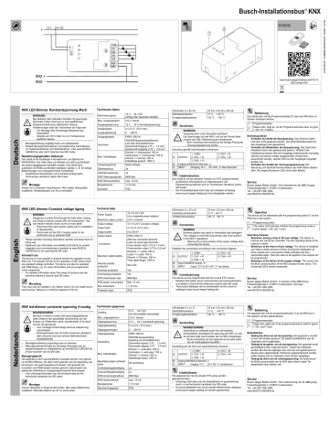 ABB 6155/30 Installation and Operating Instructions | Manualzz