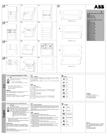 ABB KNX PEONIA Sensor Installation and Operating Instructions | Manualzz
