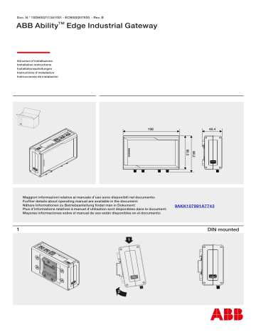 ABB Ability™ Edge Industrial Gateway Guide d'installation | Manualzz
