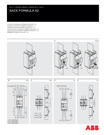 ABB Formula A2/I-II IEC-UL Installation instructions | Manualzz