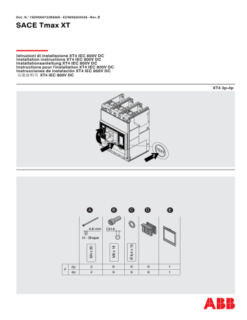 ABB XT4 IEC 800V DC Guida d'installazione | Manualzz