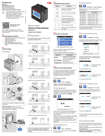ABB M4M 20 Installation Manual | Manualzz