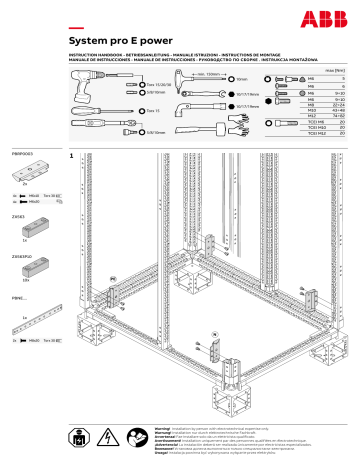 ABB System pro E power - RBBS Busbar System - N PE Busbar Instruction ...
