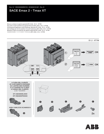 ABB Key lock in open position Instructions | Manualzz