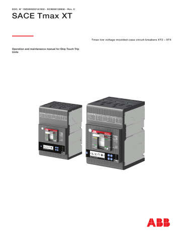 ABB Ekip Touch Trip Units Operation and Maintenance Manual | Manualzz