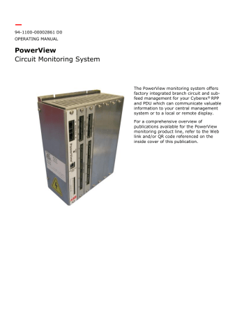 ABB PowerView circuit monitoring system Operating Manual | Manualzz