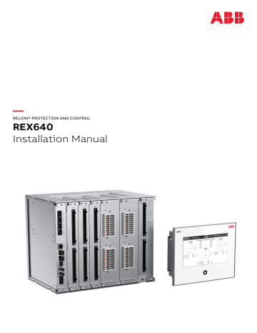 ABB Protection and control REX640 Installation Manual | Manualzz