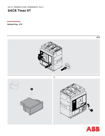 ABB Rating Plug - XT5 Instructions | Manualzz
