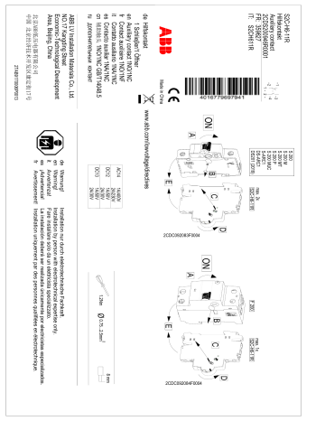 ABB S2C-H6-11R Installation manual | Manualzz