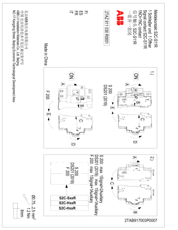 ABB S2C-S11R Installation Manual | Manualzz