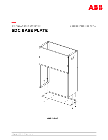 ABB SDC base plate Instructions | Manualzz