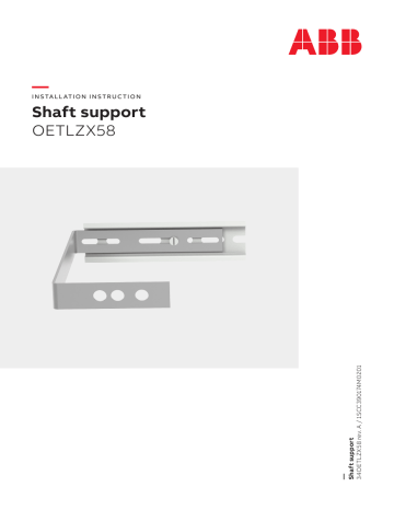 ABB Shaft support OETLZX58 Instructions | Manualzz