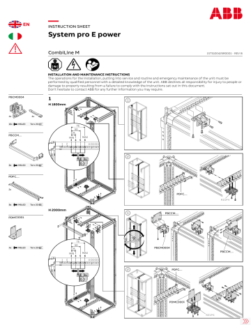 ABB System pro E power TBBS CombiLine M Instruction manual | Manualzz