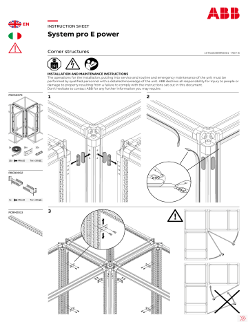 ABB System pro E power TBBS Kit Instruction manual | Manualzz