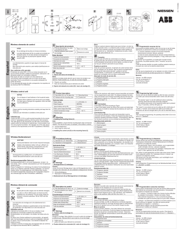 ABB Wireless control unit - 8531.1 / 8531.2 Bedienungsanleitung | Manualzz