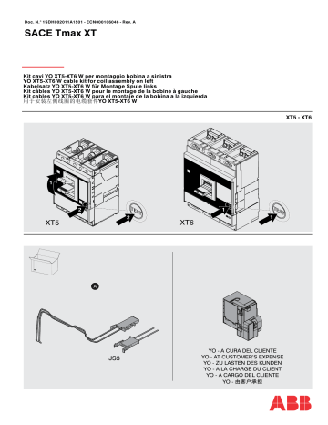 ABB YO XT5-XT6 W cable kit Instructions | Manualzz