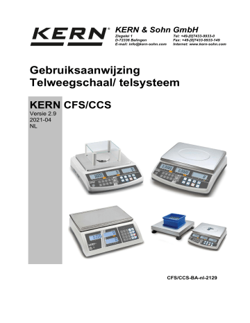 KERN CCS 60K0.01 Handleiding | Manualzz
