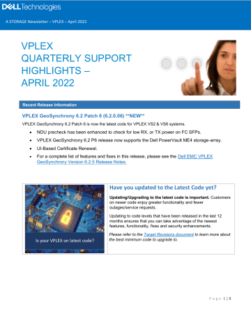 Dell VPLEX VS6 storage enterprise Owner's Manual | Manualzz