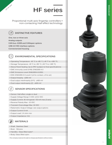 Apem HF Series Datasheet | Manualzz