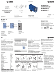 Wenglor WM03PCT2 - Operating instructions