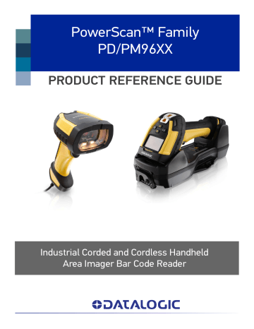 Datalogic PowerScan 9600 Series Product Reference Guide | Manualzz