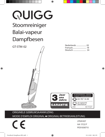 Quigg GT-STM-02 Steam Mop Benutzerhandbuch | Manualzz