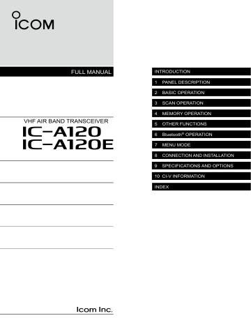Icom IC-A120E Manual | Manualzz