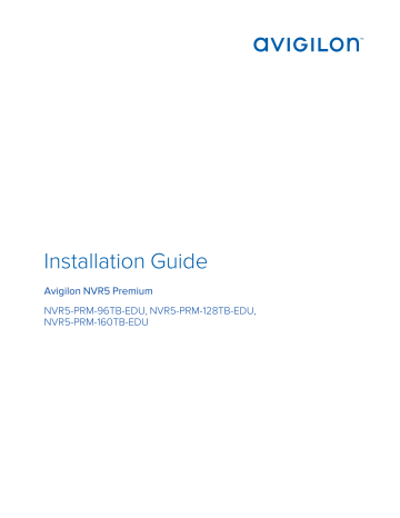 Avigilon NVR5 Premium User Guide | Manualzz