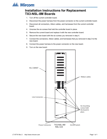 Mircom LT-977A-TX3-NSL-8M Instructions | Manualzz