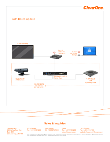ClearOne Versa Solution Connection Diagram | Manualzz