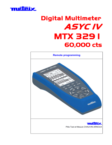 Metrix MTX 3291 User's manual | Manualzz