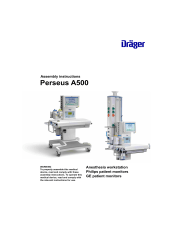 Dräger AI Perseus A500 Philips/GE Mon Assembly Instruction | Manualzz