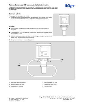Dräger Pump Adapter Manual de usuario | Manualzz
