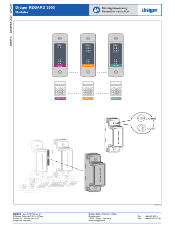 Dräger REGARD 3000 Modules Assembly Instruction | Manualzz
