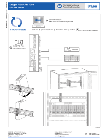 Dräger REGARD 7000 OPC UA Server Assembly Instruction | Manualzz