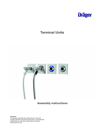 Dräger MA Terminal Units Assembly Instruction | Manualzz