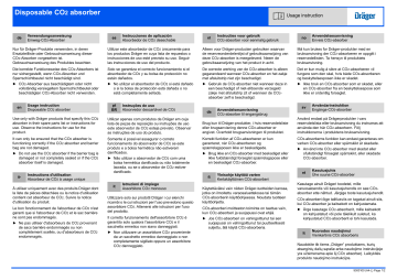 Dräger UI-Disposable CO2 Absorber Manual do usuário | Manualzz