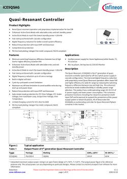 Infineon EVAL_3K3W_TP_PFC_SIC - Data Sheet, Operating instructions ...