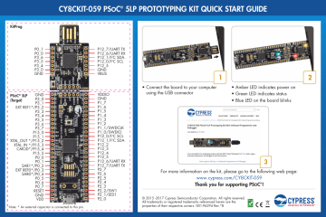 Infineon CY8CKIT-059 PSoC™ and FMx MCU Board & Kit Quick Start Guide | Manualzz