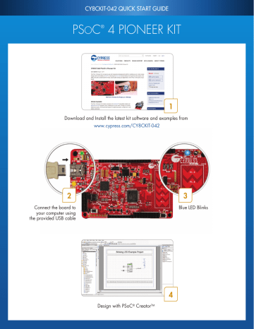 Infineon CY8CKIT-042 PSoC™ and FMx MCU Board & Kit Quick Start Guide | Manualzz