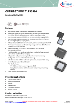 Infineon TLF35584QVVS2 BOARD - Datasheet | manualzz.com