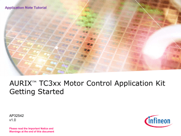 Infineon KIT_A2G_TC387_MOTORCTR Evaluation Board Getting Started | Manualzz