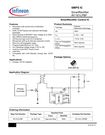 Infineon EVAL_3K3W_LLC_HB_CFD7 Evaluation Board Data Sheet | Manualzz