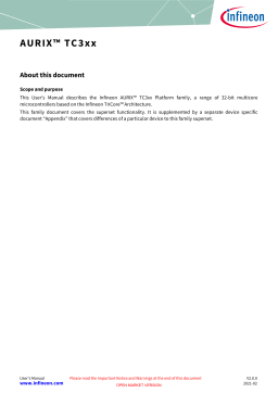 Infineon SAK-TC364DP-64F300F AA - User manual, Data Sheet