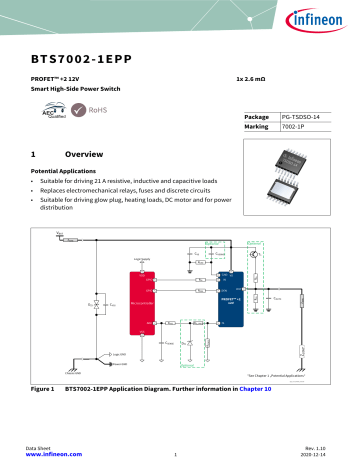 Infineon BTS7002-1EPP Smart Switch Data Sheet | Manualzz