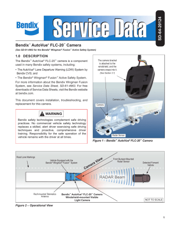 Bendix SD-64-20124 ® AutoVue® FLC-20™ Camera Service Data Sheet | Manualzz