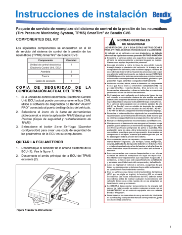BENDIX S-1681 ® Tire Pressure Monitoring System (TPMS) Replacement ...