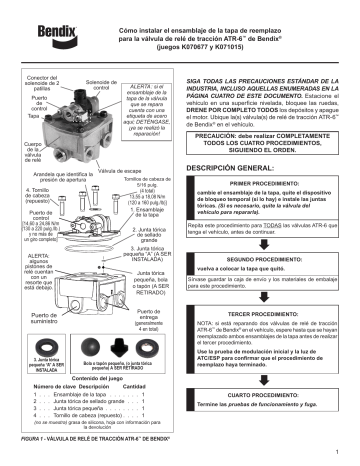 BENDIX S-1584 Guía de instalación | Manualzz